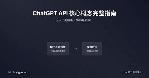 Chatgpt Api 核心概念完整指南：从入门到精通 博客 Hrefgo Ai