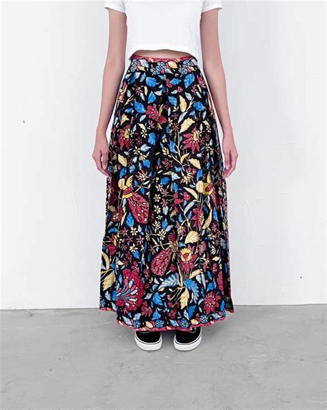 Batik Maxi Skirt Womens Fashion Bottoms Skirts On Carousell