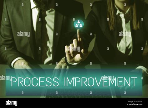Conceptual Display Process Improvement Business Approach Optimization