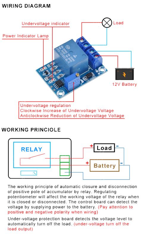 Dc 12v Battery Undervoltage Low Voltage Cut Off Automatic Switch