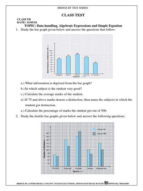 Class 7 Test Paper 31may Pdf Mean Numbers