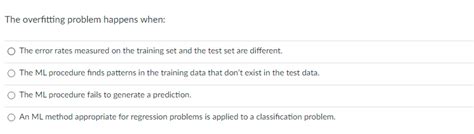 Solved The Overfitting Problem Happens When The Error Rates