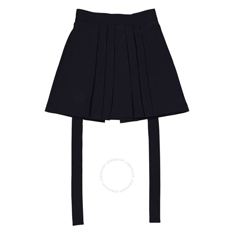 Kenzo A Line Virgin Wool Pleated Mini Skirt Brand Size 38 Us Size 6