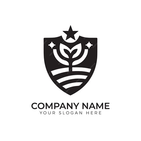 Premium Vector Shield Leaf Logo Vector Design