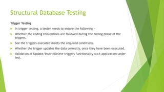 Database Testing Pptx
