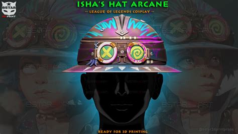 3d File Isha Hat Arcane Netflix League Of Legends Cosplay 🎩 ・3d Print