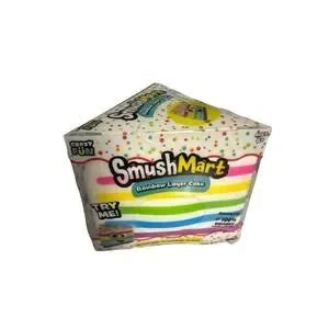 Rms International Toys Smush Mart Rainbow Layer Cake Viral Squishy
