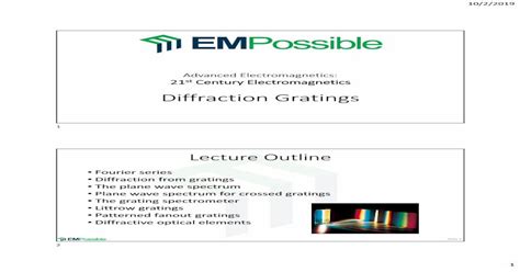 Download Pdf Lecture Diffraction Gratings · Conical Diffraction From A Ruled Grating