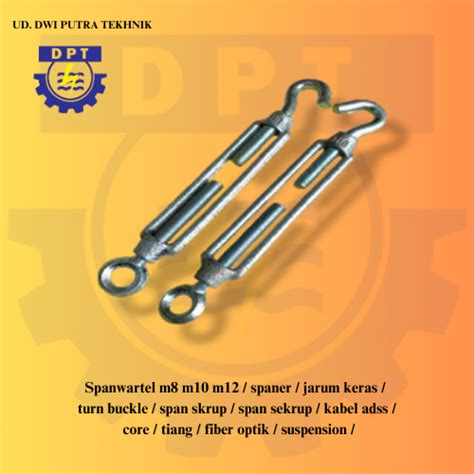 Jual Spanwartel M8 M10 M12 Spaner Jarum Keras Turn Buckle Span