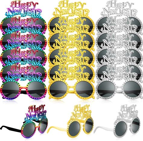 Copkim 18 Pcs 2026 Happy New Year Glasses Bulk 2026