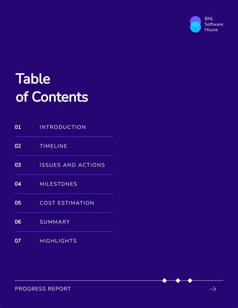 Software Development Progress Report Template Software Development