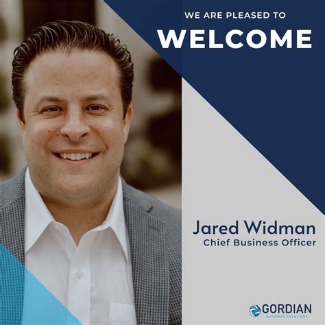 Gordian Business Solutions On Linkedin Please Join Us In Welcoming Jared Widman As Our New
