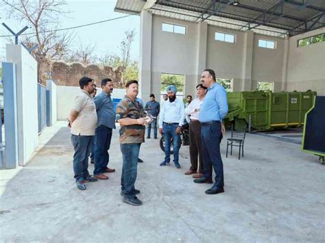 Mc Chief Inspects Static Compactor Site At Backside Of Civil Hospital Compactors To Be