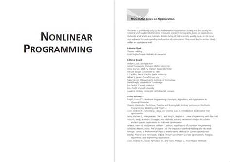 دانلود کتاب Nonlinear Programming Lorenz Tbiegler 416 صفحه