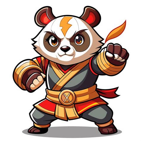 Premium Vector Cute Ninja Panda Cartoon Vector Icon Illustration