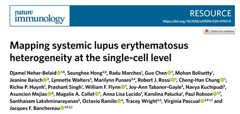 单细胞水平描绘系统性红斑狼疮的异质性 寻因生物科技有限公司