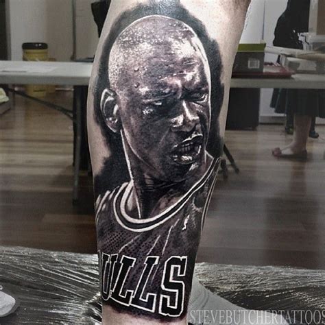Michael Jordan Portrait By Mithra Artist Steve Butcher Picture