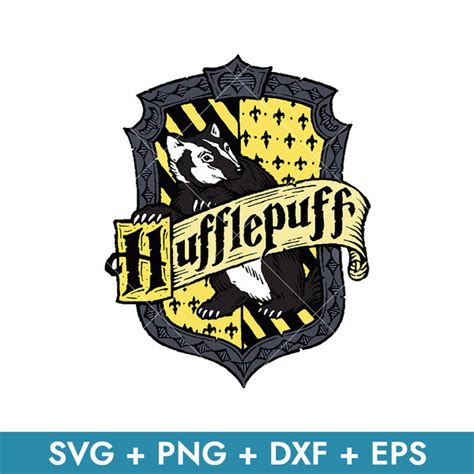 Hufflepuff House Emblem Svg Harry Potter House Crest Svg S Inspire Uplift