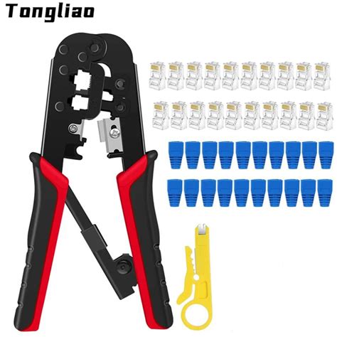 이더넷 네트워크 Lan 케이블 크림퍼 커터 스트리퍼 플라이어 Rj45 크림핑 도구 6p 8p Rj 11 Rj 12 Rj 45