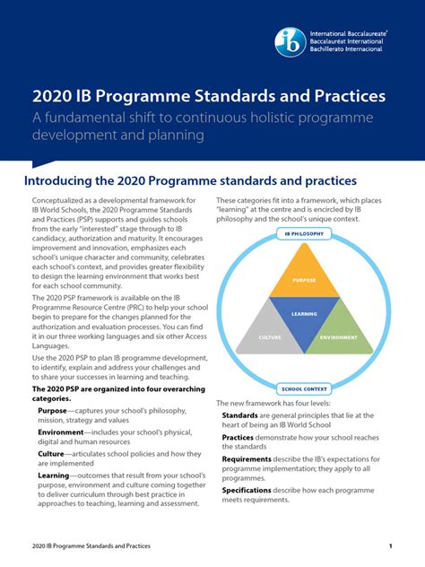 Ib Psp At A Glance En Pdf Cognition Learning