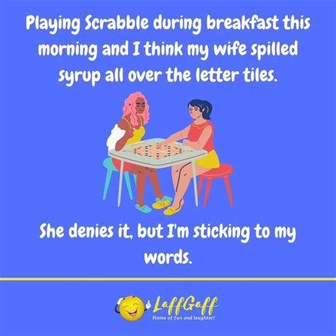 Funny Breakfast Scrabble Joke Laffgaff Home Of Laughter