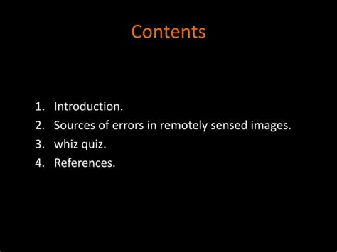 Remote Sensing Error Sources Pptx