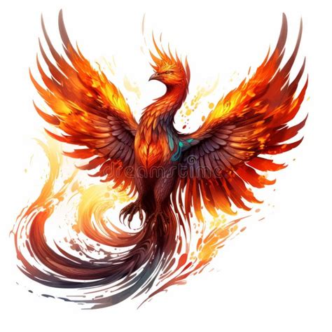 Colorful Pixel Art Phoenix Firebird Digital Art Stock Illustration Illustration Of Resolution