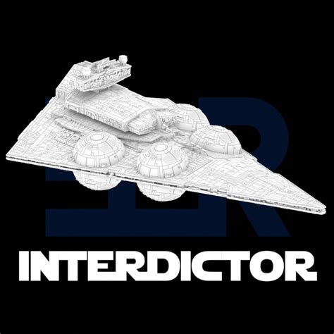 3d Printable Interdictor Armada By Elr Minis