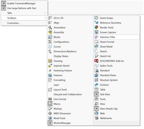 Solidworks Selection Filter Aipworks