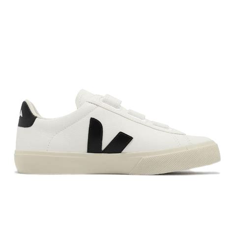 Veja 休閒鞋 Recife Logo Chromefree Leather 女鞋 白 黑 法國小白鞋 皮革 魔鬼氈 Rc0502790a