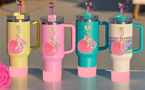 Stanley Cup Accessories Set Tumbler Initials Decorations