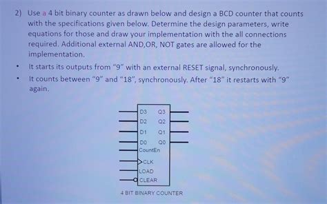 Solved Use A Bit Binary Counter As Drawn Below And Chegg