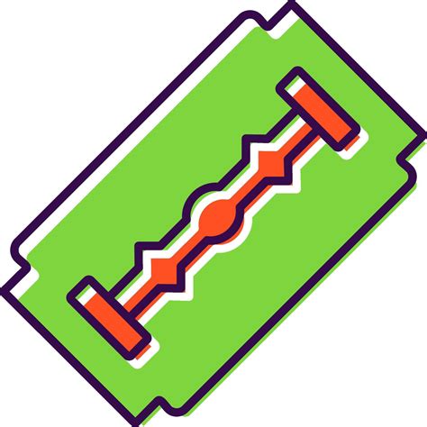 Shaving Blade Filled Icon 42182487 Vector Art At Vecteezy
