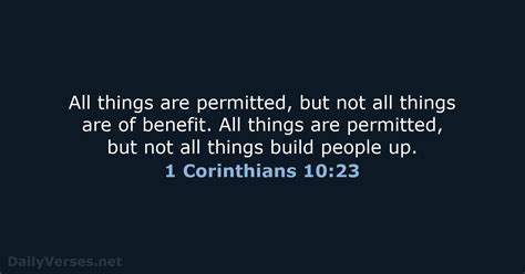 1 Corinthians 1023 Bible Verse Nasb