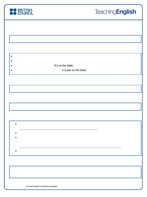 Classroom Objects Lesson Plan Pdf Classroom Lesson Plan