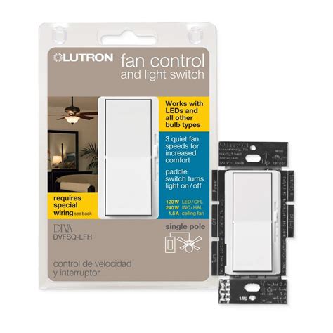 Reviews For Lutron Diva 3 Speed Rocker Fan Control And Light Switch