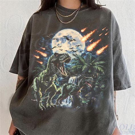 Dinosaur 90s Graphic Tshirt Retro Trex Raptor Shirt 90s Prehistoric