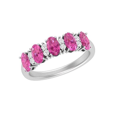 Oval Pink Sapphire And Diamond Ring Temple And Grace Uk