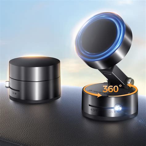 Jsasezr Magnetic Phone Holder For Car360° Rotation Alloy Folding Car