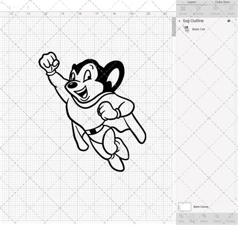 Mighty Mouse Svg Dxf Eps Png Svgshopart