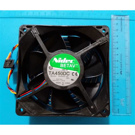 Original Nidec Beta V Highspeed 12v Dc 1 40a Blower Cooling Exhaust Industrial Fan