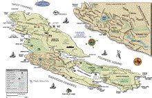 Map Of Pender Island Pender Island Bc