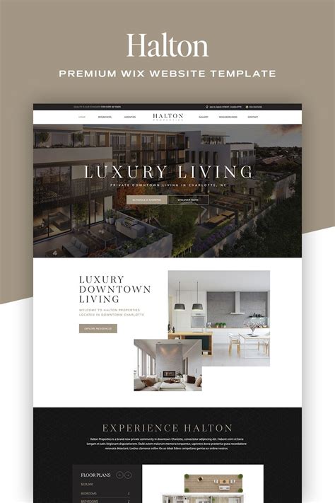 Luxury Wix Website Template For Real Estate Property Construction Developer Artofit