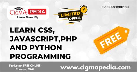 Learn Css Javascriptphp And Python Programming Free Udemy Course