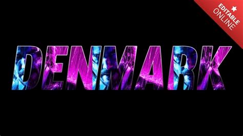 Denmark John Wick Logo Text Effect Generator
