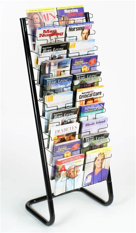 10 Tiered Wire Literature Stand For Floor 20 Pockets Fit 85 X 11