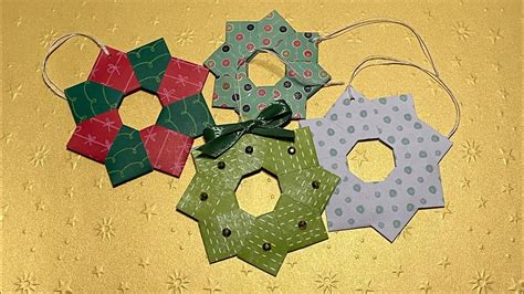 Weihnachtsdekoration Diy Origami Kranz Youtube