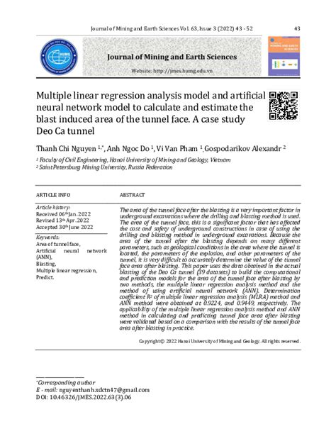 pdf multiple linear regression analysis model and artificial neural