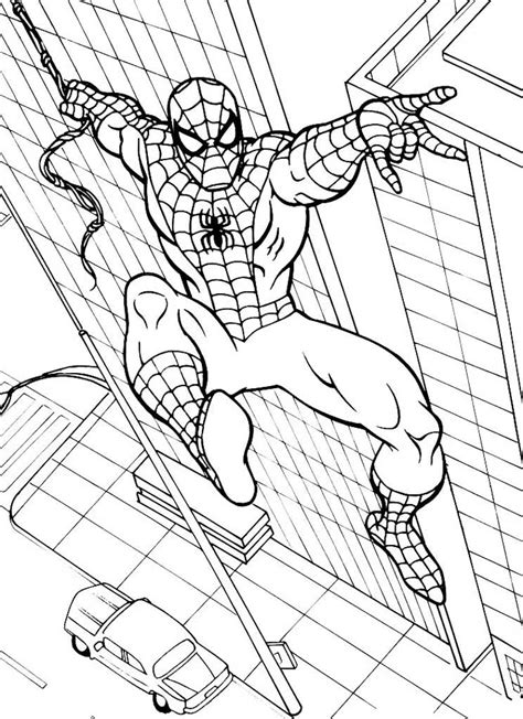 Раскраски Человек паук Spiderman распечатать бесплатно Мишкины книжки
