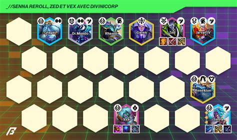 Compo Senna Reroll Zed Et Vex Avec Divinicorp Au Set De TFT Breakflip